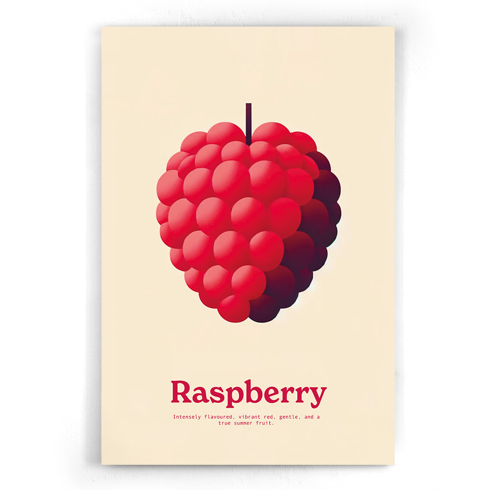 Raspberry - Fruitposter - Bekijk alle fruitposters op - Walljar.com