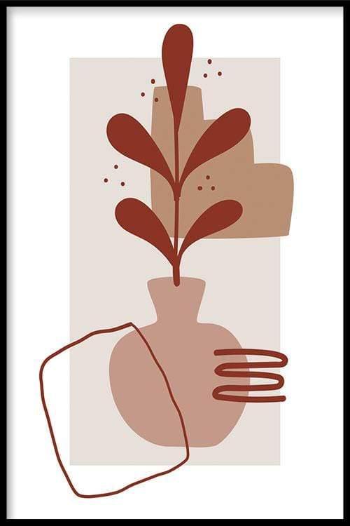 Abstracte poster Abstract Pot online bestellen | Walljar.com