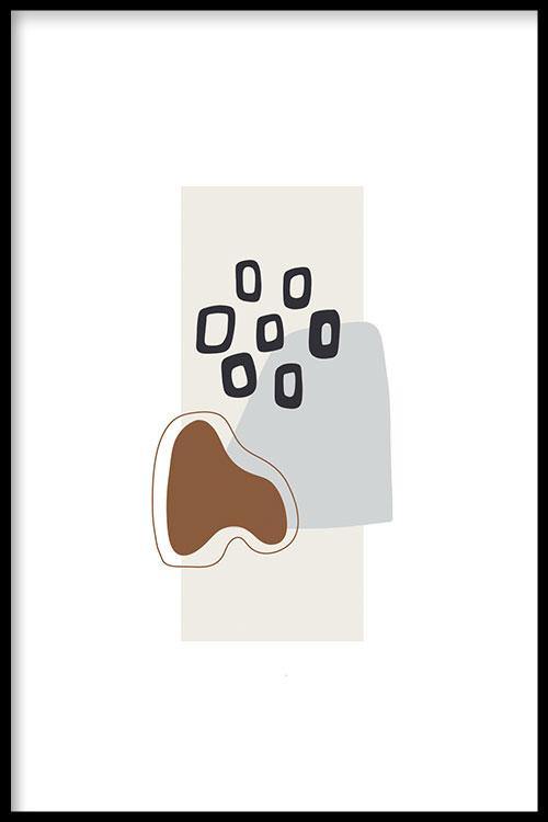 Abstracte poster Air Shape online bestellen | Walljar.com