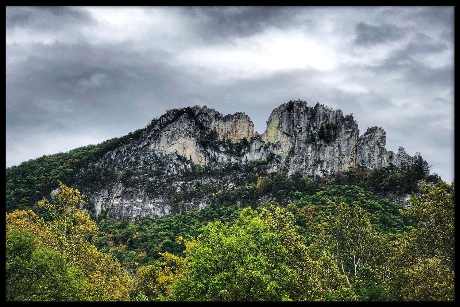 Schilderij natuur van Seneca Rocks kopen | Walljar.com