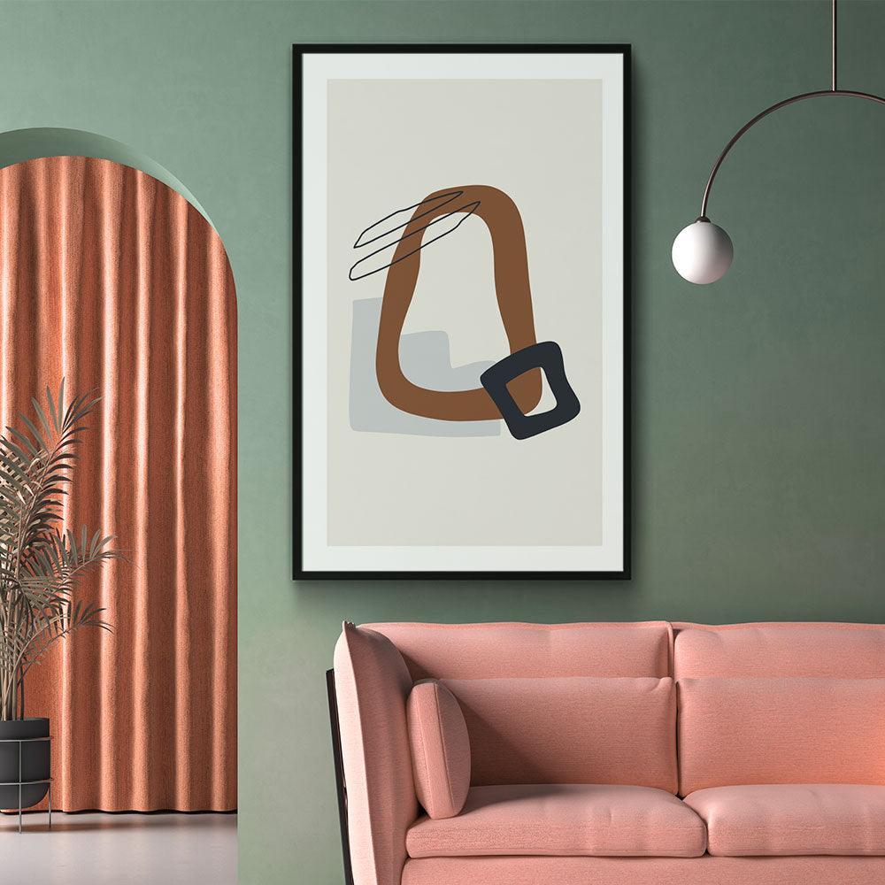 Abstracte poster Square Shape online bestellen | Walljar.com